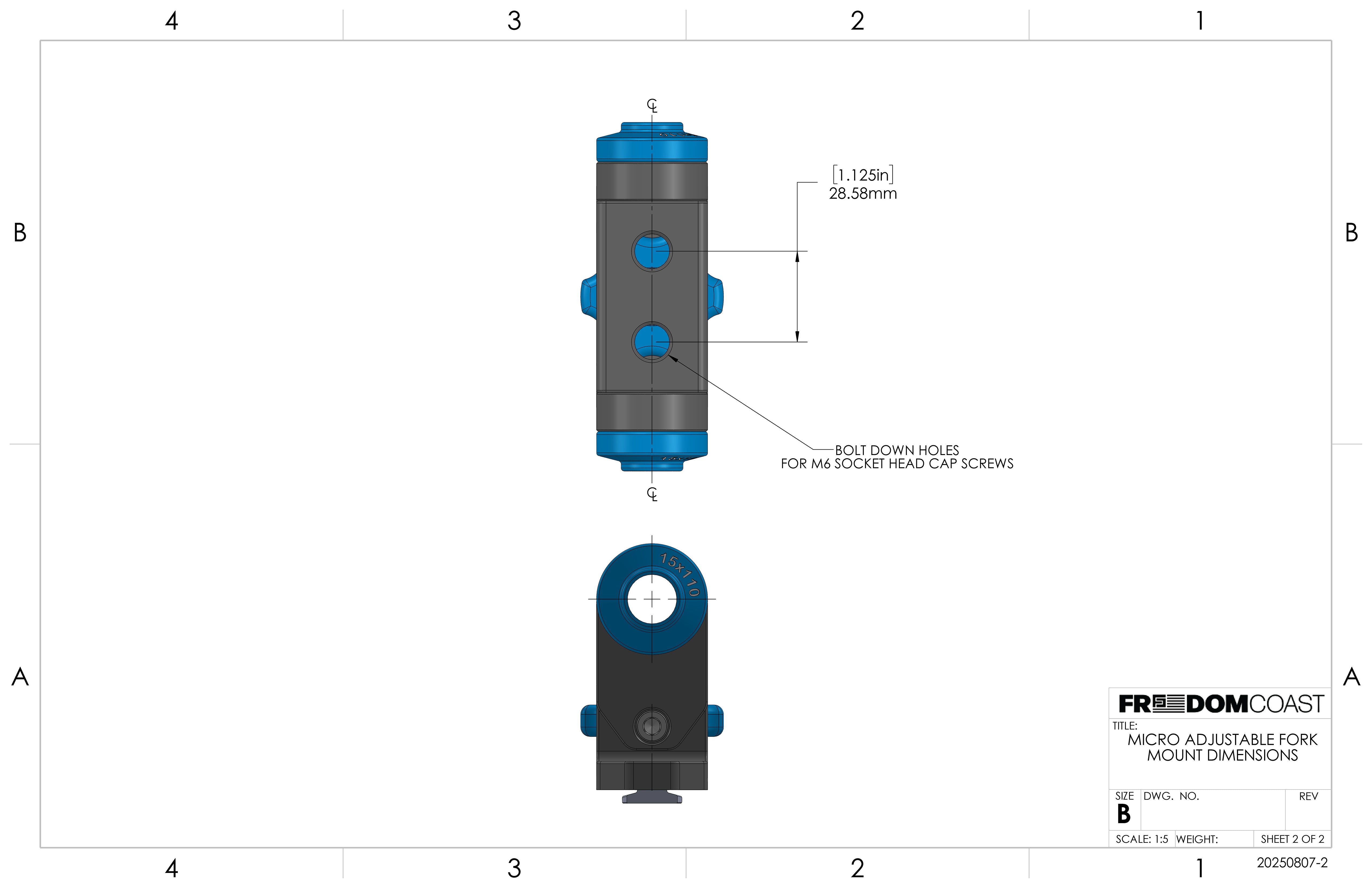 Micro Adjustable Fork Mount – Freedomcoast