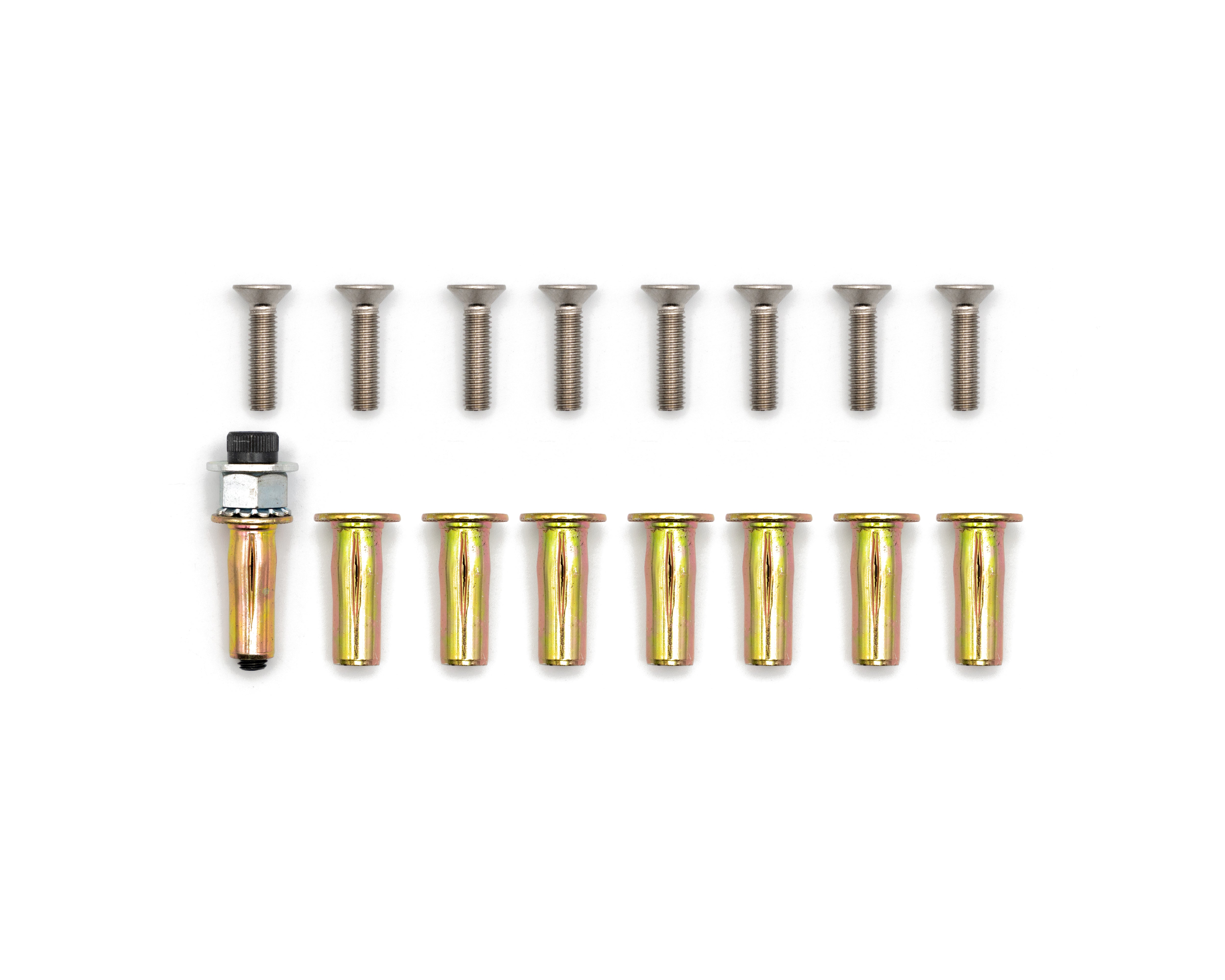 Cross Nut with Bolt Kit (8 Pack) - Installation Tool Included ...